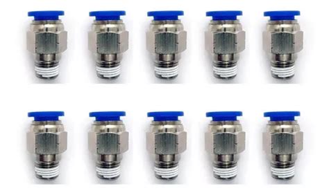 10 Pz Conexión Rapida Neumatica 6mm X 1 8 Npt Racor MercadoLibre