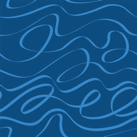 Patr N Sin Fisuras De Ondas Azules Lineales Vector Premium