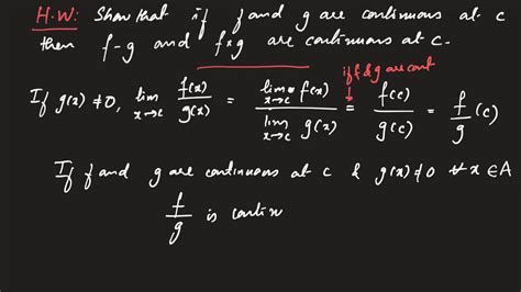 continuity 2 combining continuous functions youtube
