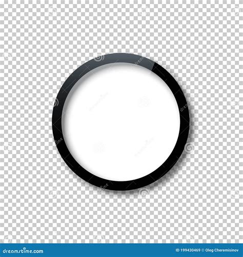 Modelo De Quadro De Círculo Preto Espaço De Cópia Branco Vazio