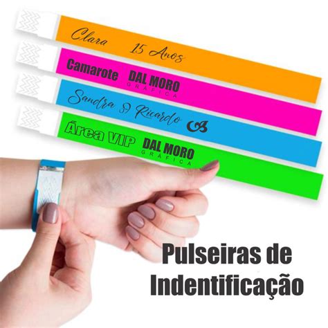 60 Pulseiras De Identificação Personalizadas Festas Shows