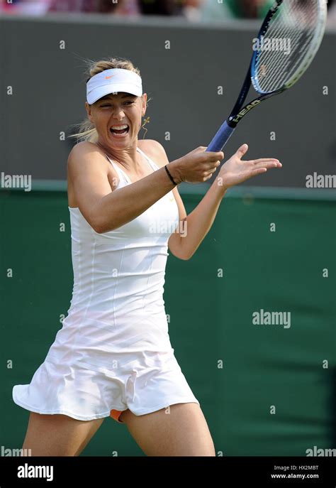 Maria Sharapova Slips On Grass Russia Russia The All England Tennis Club Wimbledon London