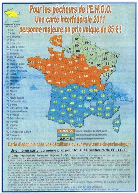 La Carte De P Che Interf D Rale Ehgo Personne Majeure