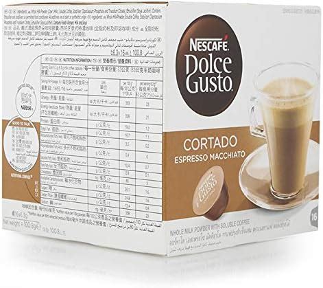 Nescafe Dolce Gusto Cortado Espresso Macchiato 16 Capsules Price In