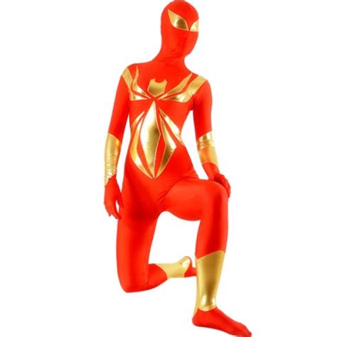 Red Female Spiderman Costume Zentai Cosercosplay