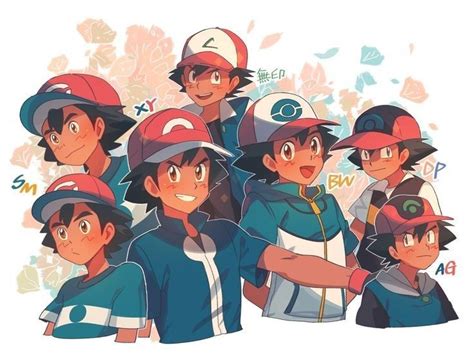 This is an Ash Ketchum Fan Art from the pokémon anime credits are