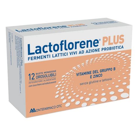 Lactoflorene Plus 12 Buste Monodose Orosolubili Con Fermenti Lattici