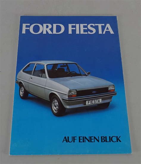 Betriebsanleitung Kurzanleitung Faltblatt Auf Einen Blick Ford Fiesta
