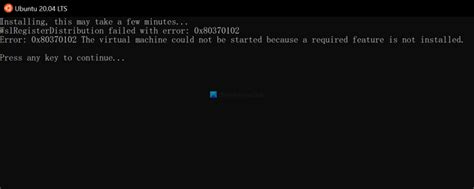 Error X Virtual Machine Could Not Be Started Thewindowsclub