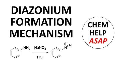 Diazonium Ion Formation Mechanism Youtube