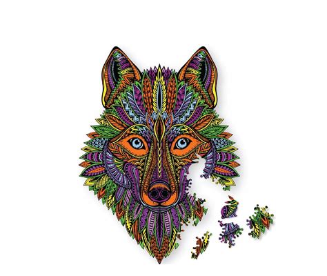 Puzzle Drewniane Dla Doros Ych Prezent Wilk M Allegro Pl