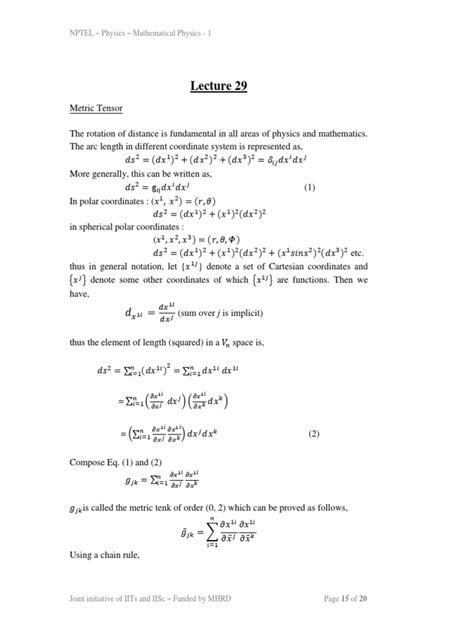 lec 29 pdf coordinate system mathematical physics