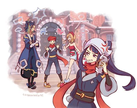 Akari Irida Rei And Adaman Pokemon And More Drawn By
