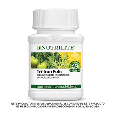 Tri Iron Folic Cido F Lico Vitamina C Y Tres Fuentes De Hierro