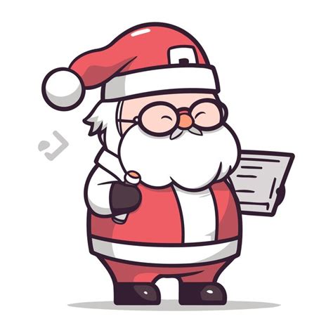 Premium Vector Santa Claus Cartoon Mascot Character Vector