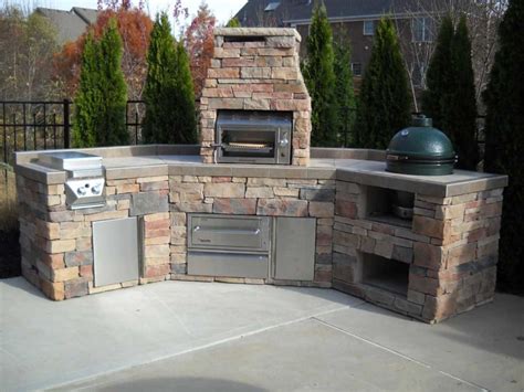40 Big Green Egg Outdoor Kitchen Ideas Built In And Island Designs