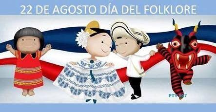 22 de agosto Día Mundial del folklore celebrando en Panamá 2016 Flor