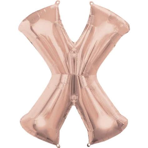 Rose Gold Letter X Balloon Big Rose Gold Letter Balloons