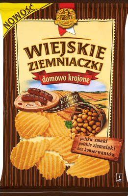 Wiejskie Ziemniaczki chipsy ziemniazane Kiełbasa z ogniska