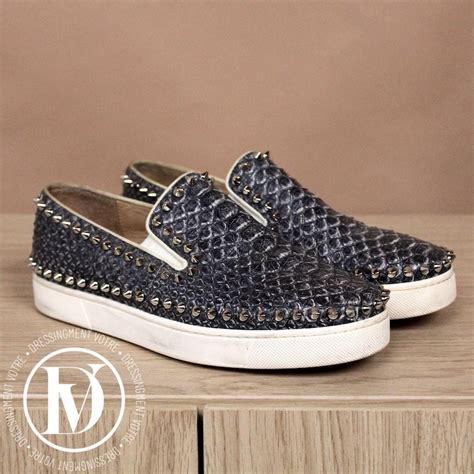 Sneakers Pik Boat Flat Python P Christian Louboutin