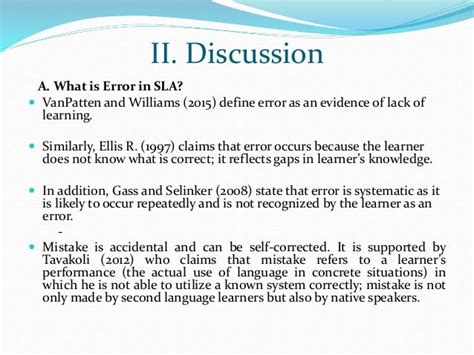 second language acquisition error analysis