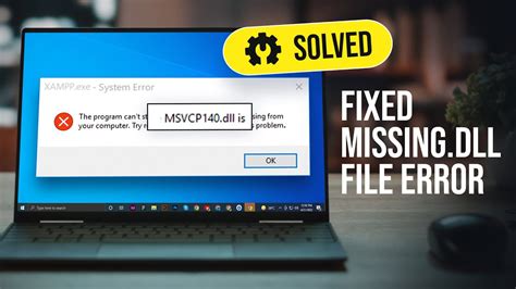 how to fix dll file missing error on windows 10 pc fix dll missing problem youtube