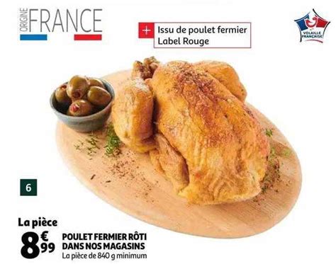 Promo Poulet Fermier Rôti Dans Nos Magasins chez Auchan iCatalogue fr