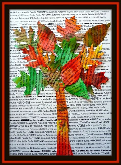 Feuilles de mots Le tour de mes idées Arbre automne Projets