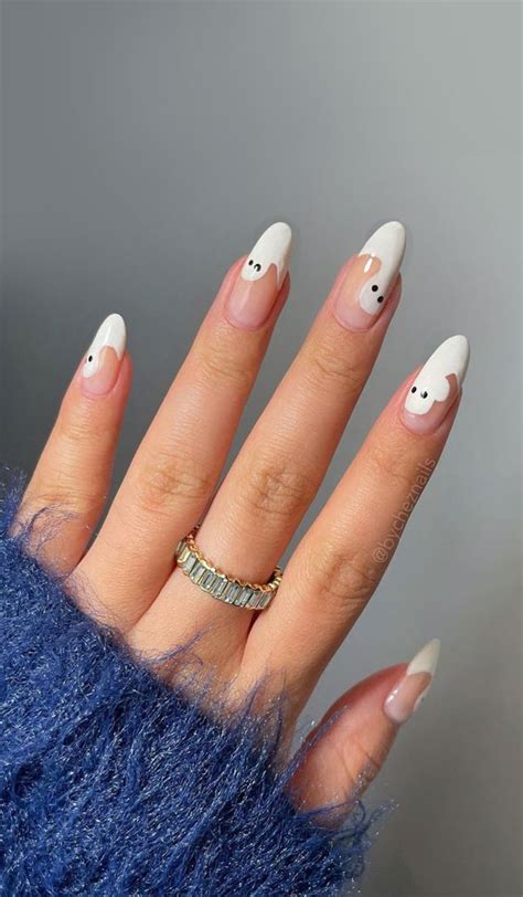 47 Cute Spooky Halloween Nail Ideas 2022 Orange Pumpkin Black