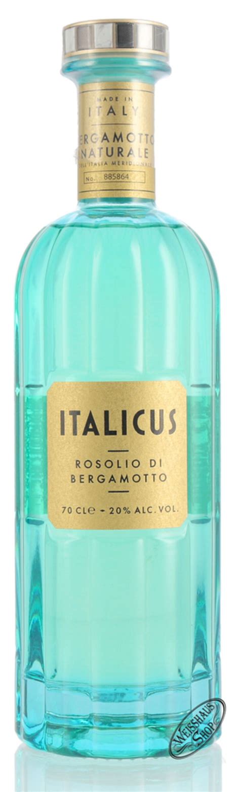 Italicus Rosolio di Bergamotto Likör 20 vol 0 70l Weisshaus Shop