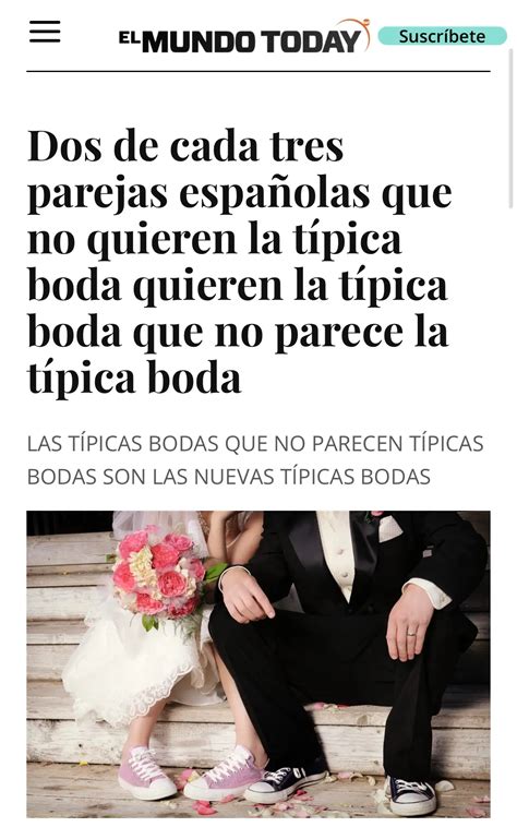 Bodas Que No Parecen Bodas