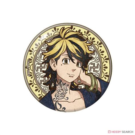 Tokyo Revengers Art Nouveau Art Can Badge Kazutora Hanemiya Anime Toy