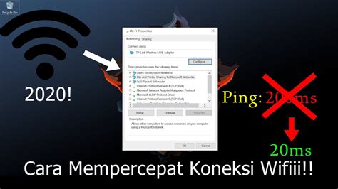 Cara Mempercepat Koneksi Wifi PC Laptop 2020 YouTube