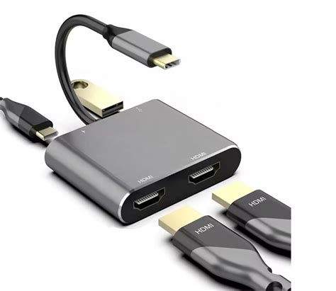 Connectique Adaptateur Hub Usb C Vers Port Hdmi K Hz Vga
