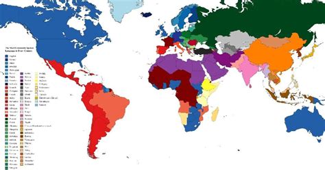 Incredible World Map Shows The Most Spoken Languages In Every Country