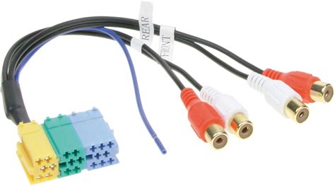 Voorversterker Adapter Mini ISO Cinch Navigatieinbouw