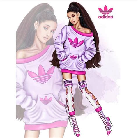 Ariana Grande Art 🎨 On Instagram A D I D A S ☁️💕 Art By Davidmandeiroillustra In 2024