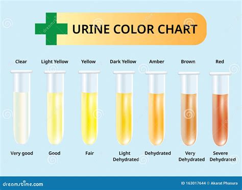 Gr Fico De Cores Da Urina Urina Em Tubos De Ensaio Vetor M Dico
