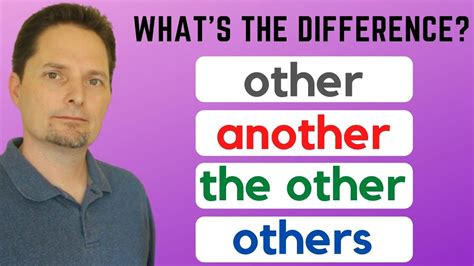 OTHER OTHERS ANOTHER THE OTHER How To Use OTHER ANOTHER