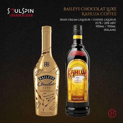 Jual Baileys Chocolat Luxe Liqueur 500ml Kahlua Coffee Liqueur 700ml