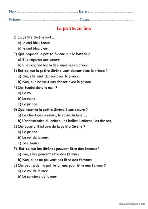 Lecture compréhension générale de l Français FLE fiches pedagogiques