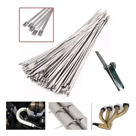 Kit X Abra Adeira Zip Tie Termotape Inox Cm Ferramenta
