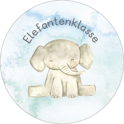 Buttonvorlage Elefantenklasse Zaubereinmaleins Shop