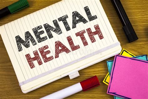 Handwriting Text Writing Mental Health Concept Meaning Psychological
