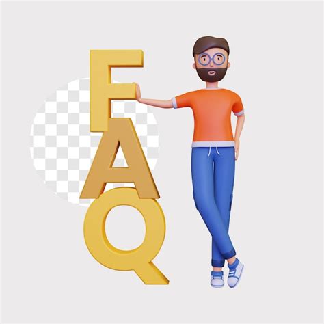 D Ilustraci N Del Concepto De Preguntas Frecuentes Archivo Psd Premium