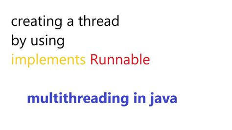 Create A Thread By Using Implements Runnable Java By Ponnam Jay
