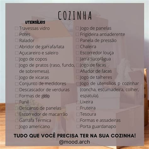 TUDO QUE VOCÊ PRECISA TER NA SUA COZINHA Lista de utensílios de