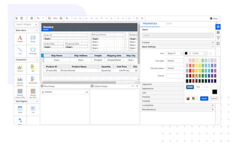 html5 javascript report designer reporting tools bold reports