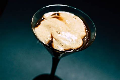 Postre Del Chocolate Con Crema Del Pl Tano Foto De Archivo Imagen De