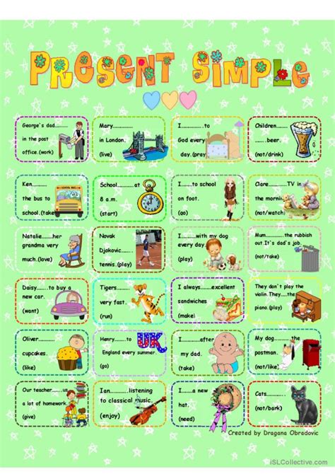 present simple exercise Français FLE fiches pedagogiques pdf doc